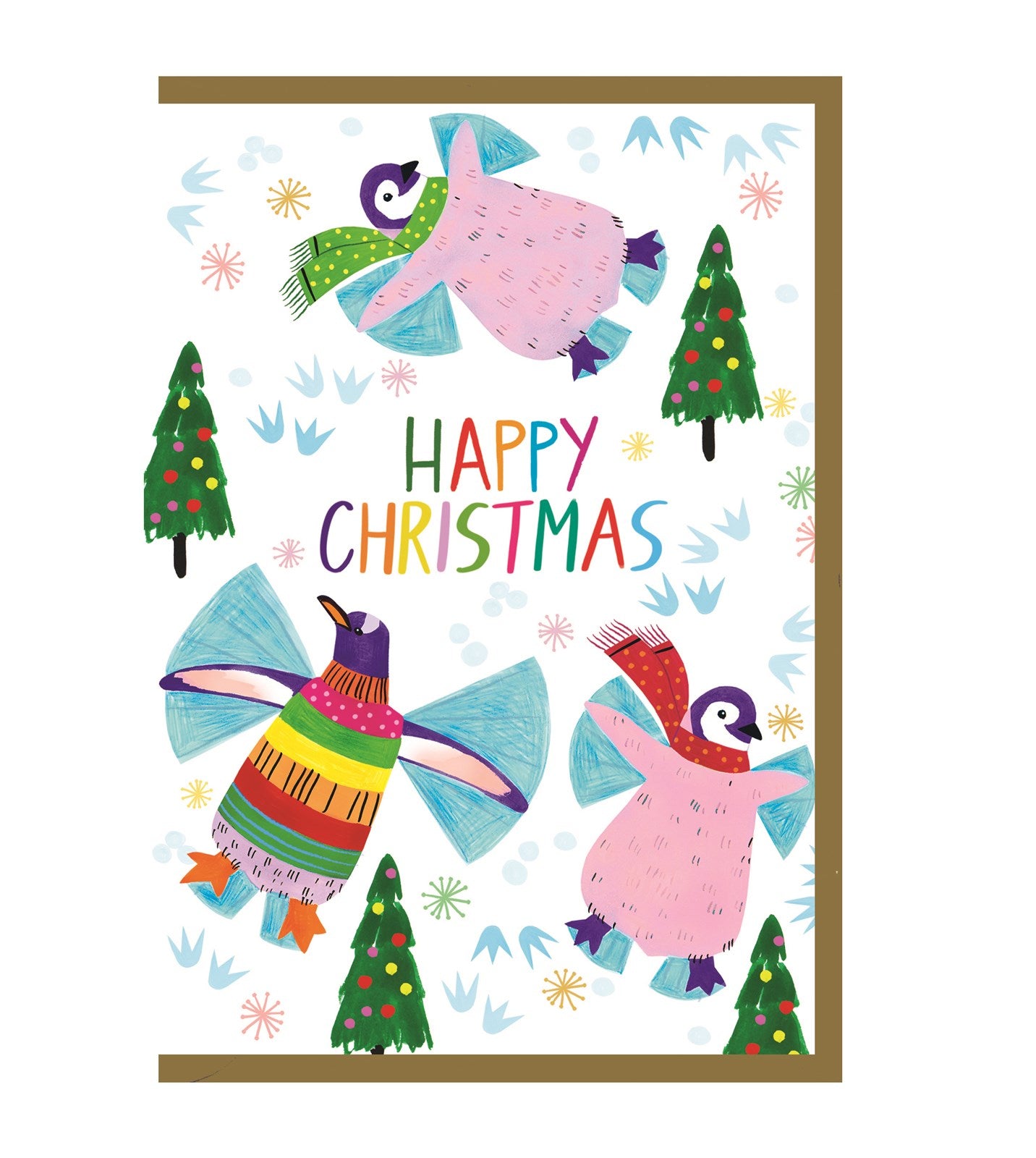 Happy Christmas Penguins Card