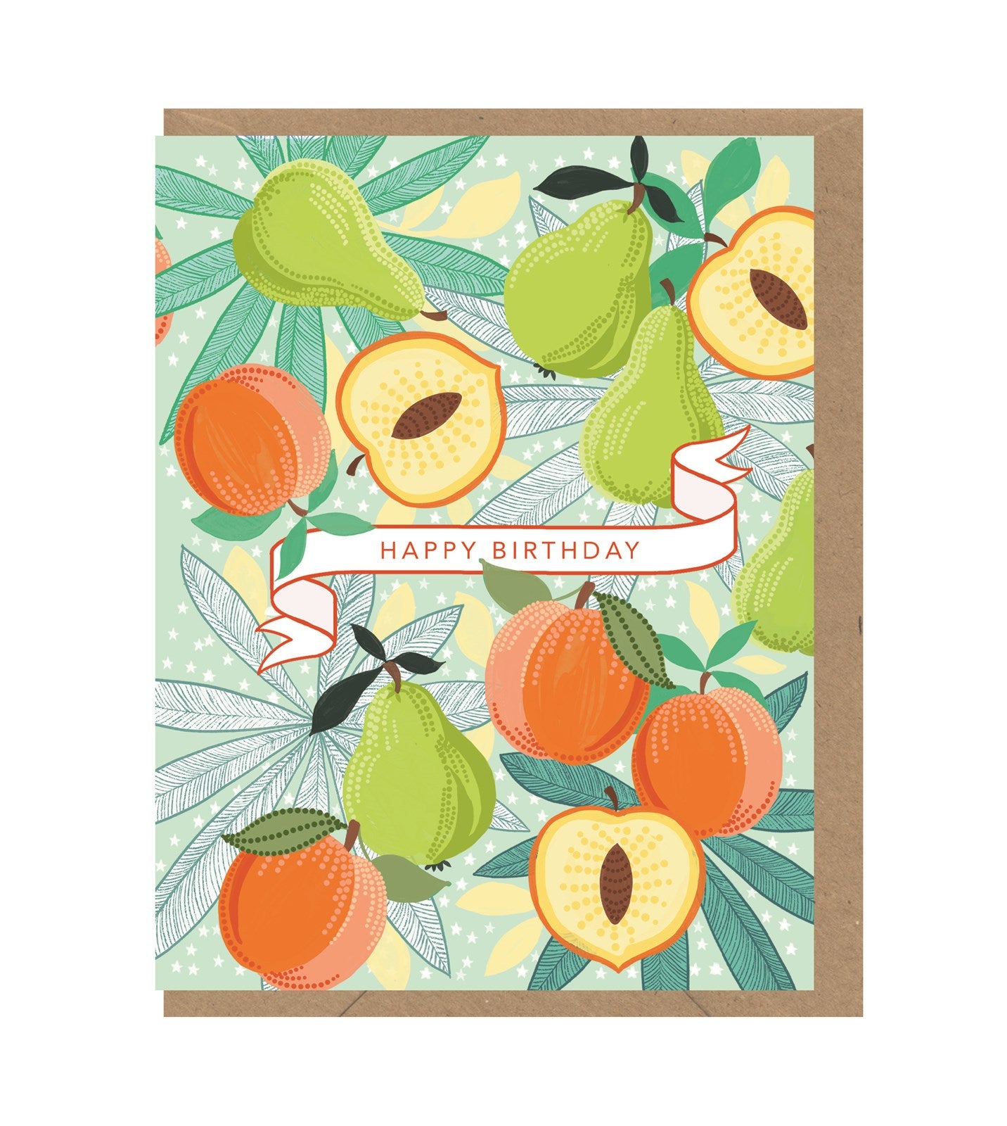 Peaches & Pears Birthday Card